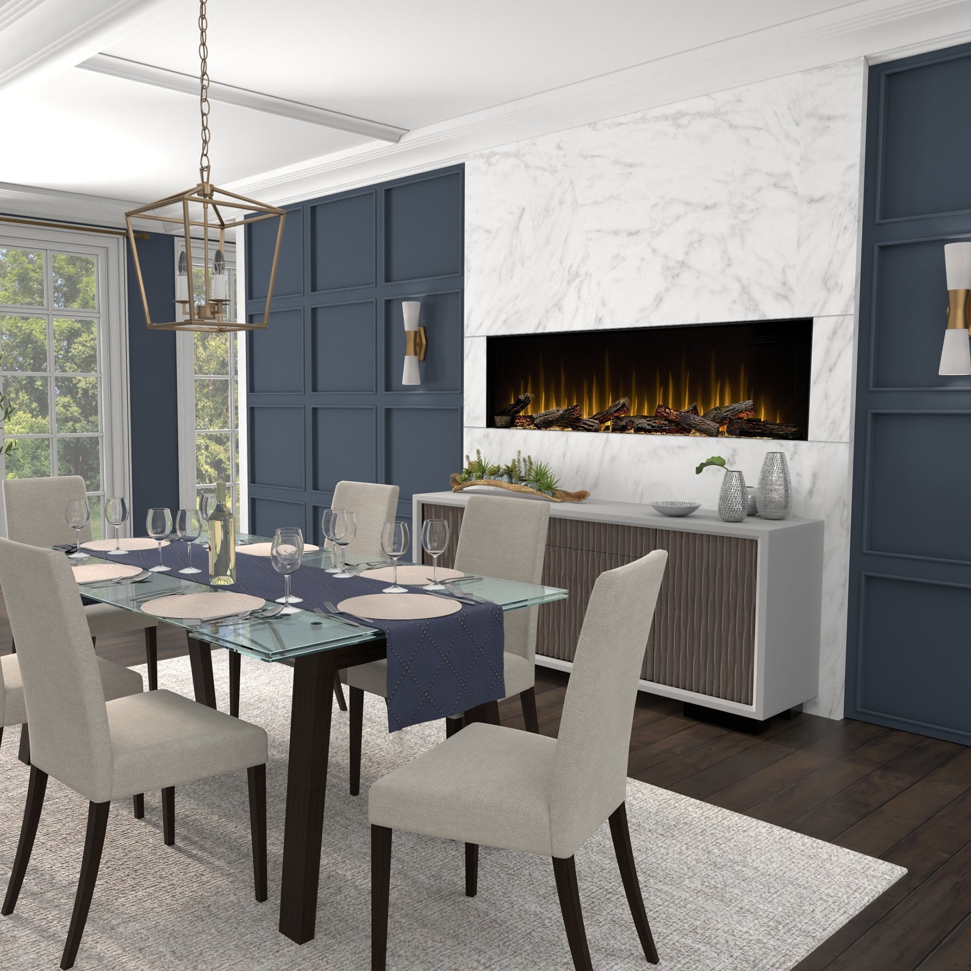 Dimplex Ignite Ultra 74 Inch Built In Linear Electric Fireplace - ULT74 ...