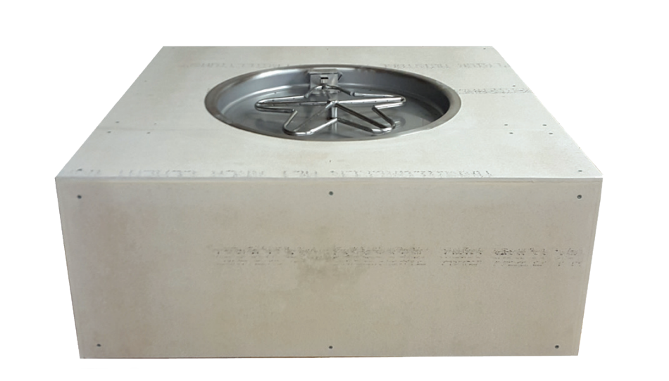HPC Torpedo Square Push Button Ignition Outdoor Gas Firepit - TOR-U45S ...