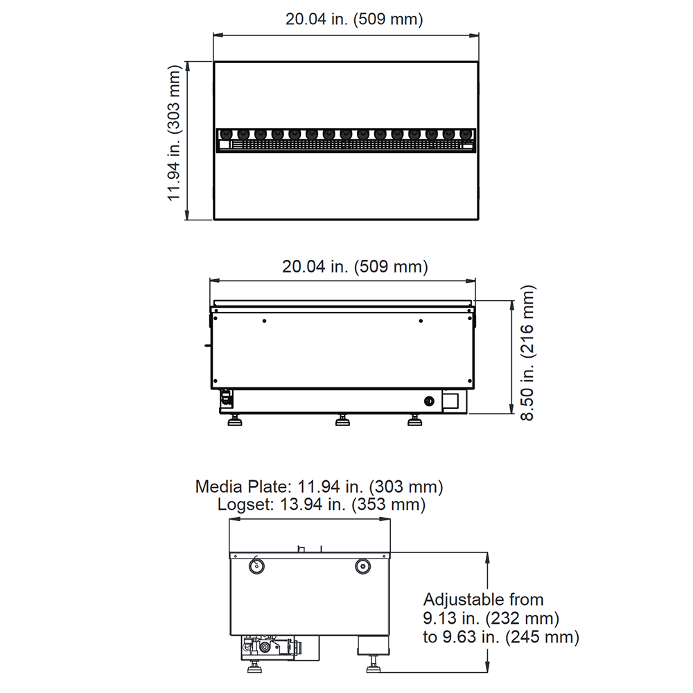 Dimplex Opti-Myst Pro 500 Built In Electric Fireplace | CDFI500-PRO ...