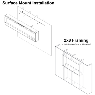 Dimplex Prism 74 Inch Wall Mounted Electric Fireplace | BLF7451 – North ...