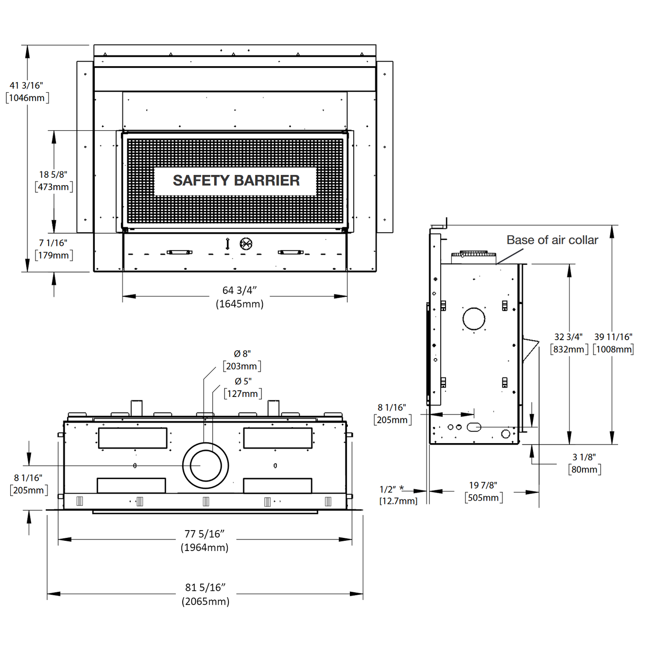 Napoleon Vector 62 Linear Direct-Vent Gas Fireplace | LV62N – North ...