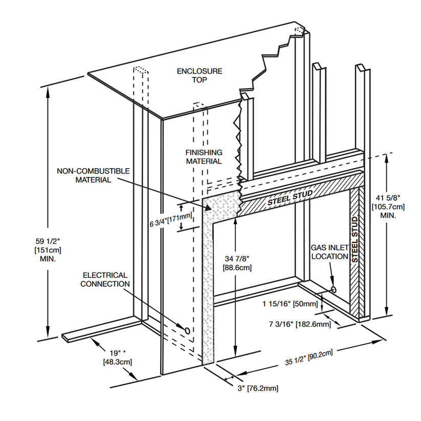 Napoleon Ascent X 70 Direct Vent Gas Fireplace | GX70 – North Country Fire
