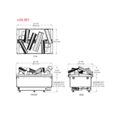 Dimplex Log set for Opti-Myst‚® Pro 500 Built In Media Kit | CDFILOG ...