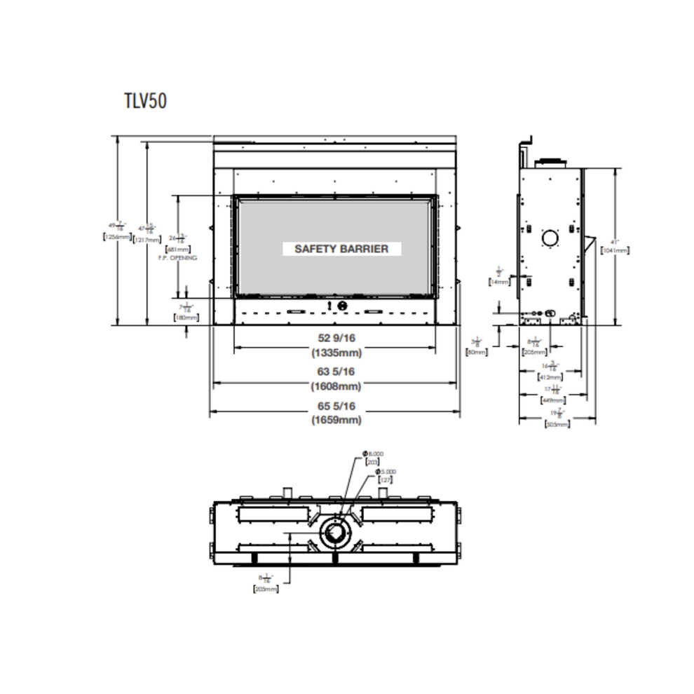 Napoleon Tall Vector 50 Linear Direct-Vent Gas Fireplace | TLV50N ...